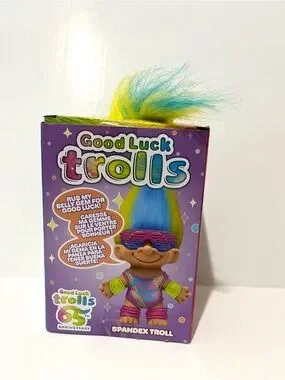 Dreamworks | Toys | Good Luck Trolls 65th Anniversary Spandex Troll Toy ...